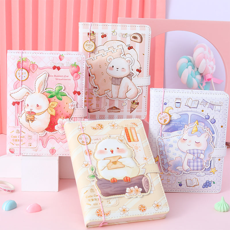 Strawberry Rabbit Notebook JK3137 – Juvkawaii