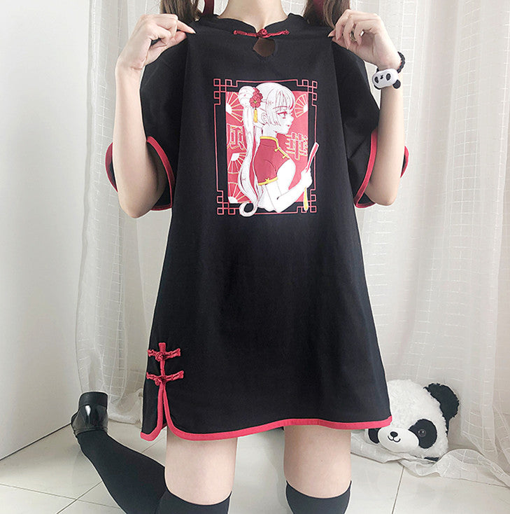 Chinese Girl T-shirt JK2241 – Juvkawaii