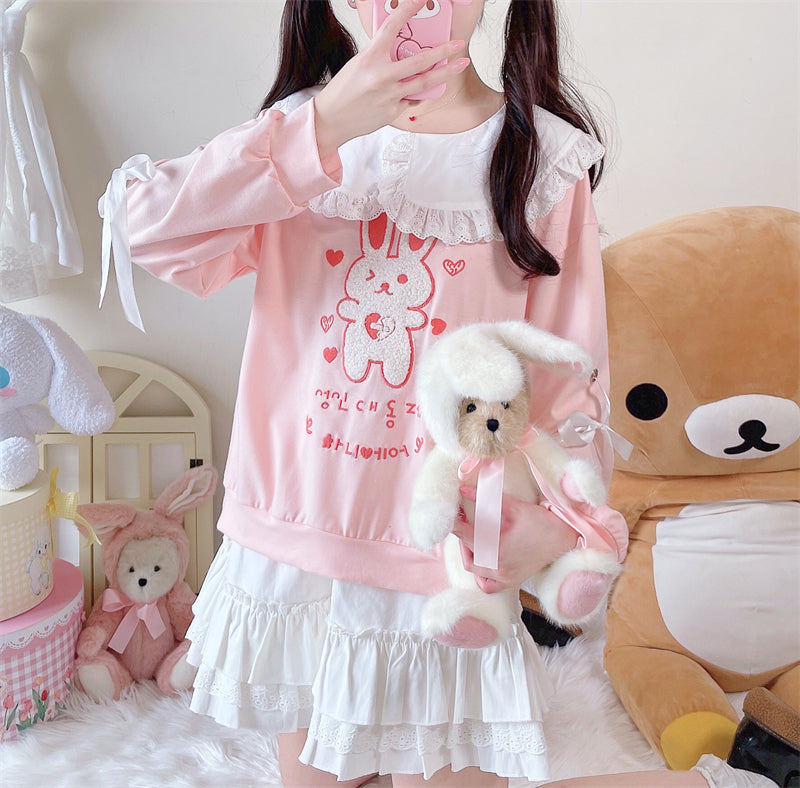 Cute Rabbit Hoodie JK2953 – Juvkawaii