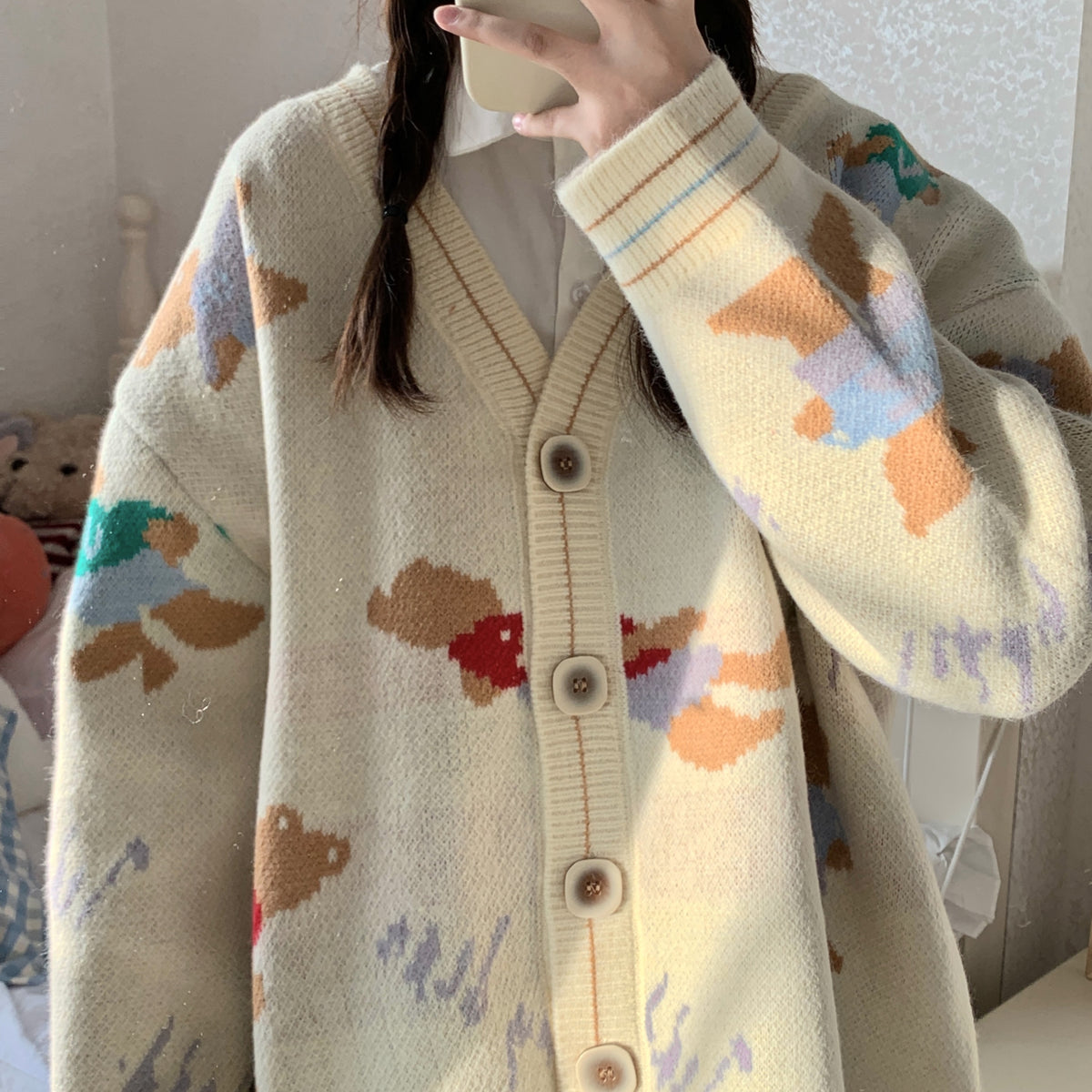 Cute Bear Sweater Coat JK2589 – Juvkawaii
