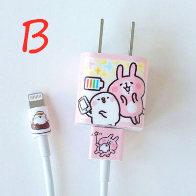 Cartoon Animals Iphone Charger Stickers JK1378 – Juvkawaii